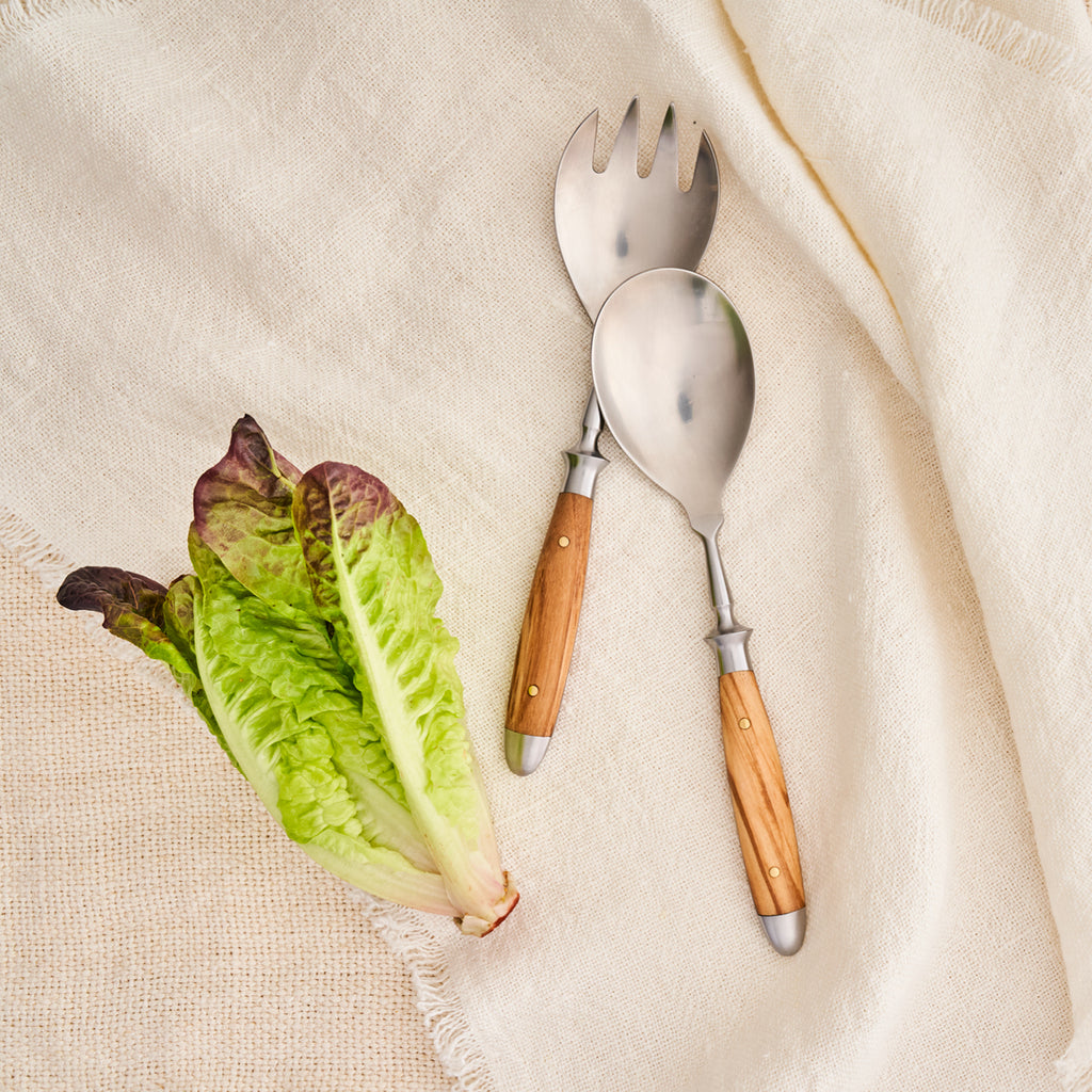 Wooden Salad Serving Fork | Salad Serving Set & Salad Serving Utensils – Roman and Williams Guild
