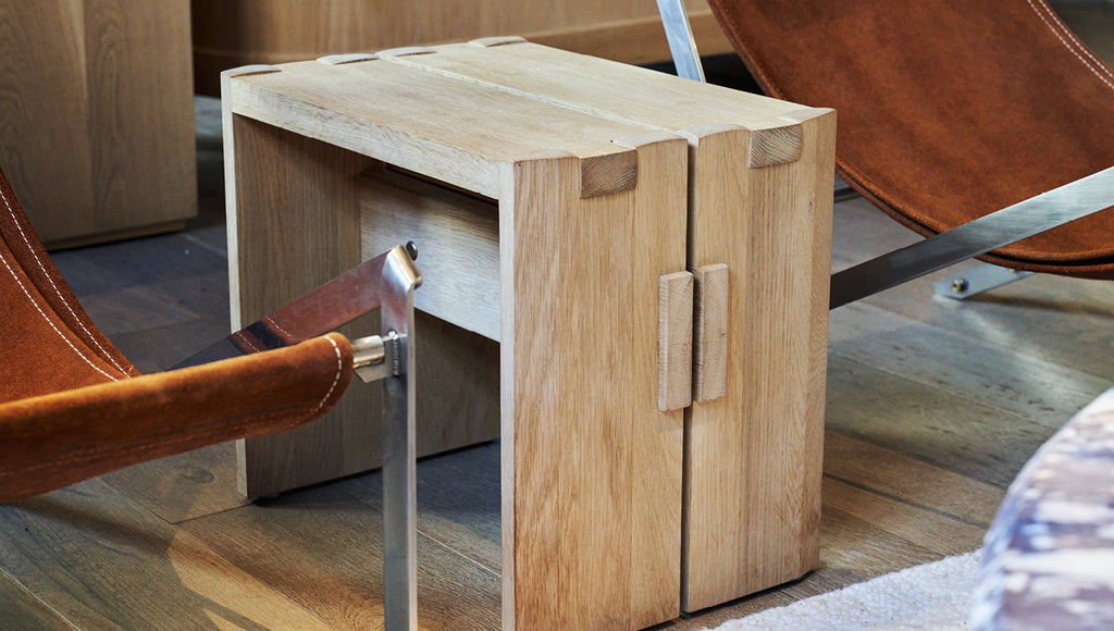 Dado Side Table | Handcrafted small wooden side table – Roman and ...